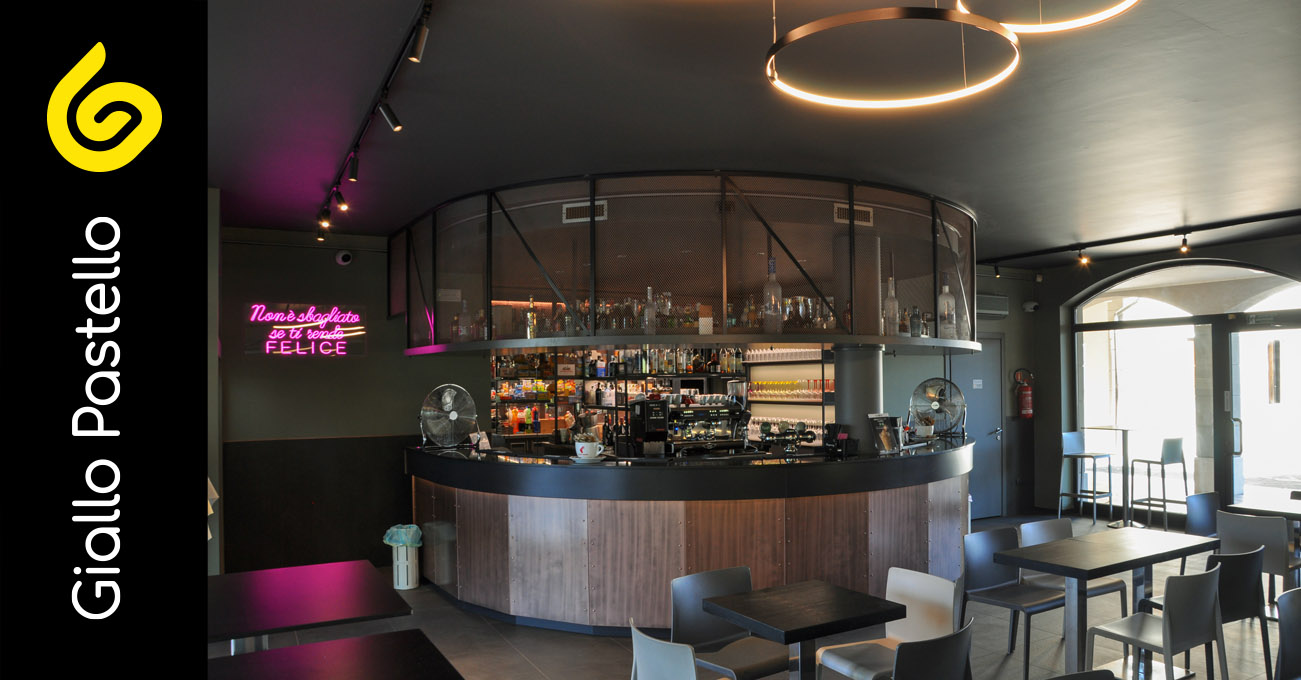 Ristrutturazione Bar: Café Noir | Giallo Pastello | Interior Design Brescia